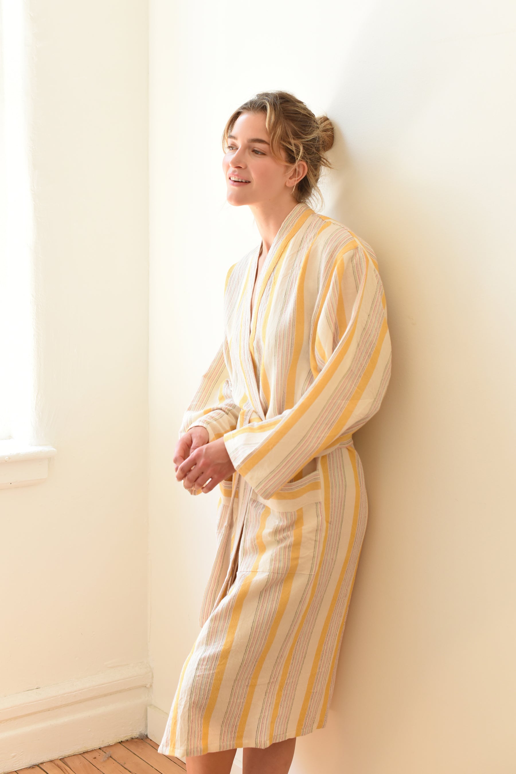 Yellow Ivory Montauk Long Bathrobe – Home & Loft