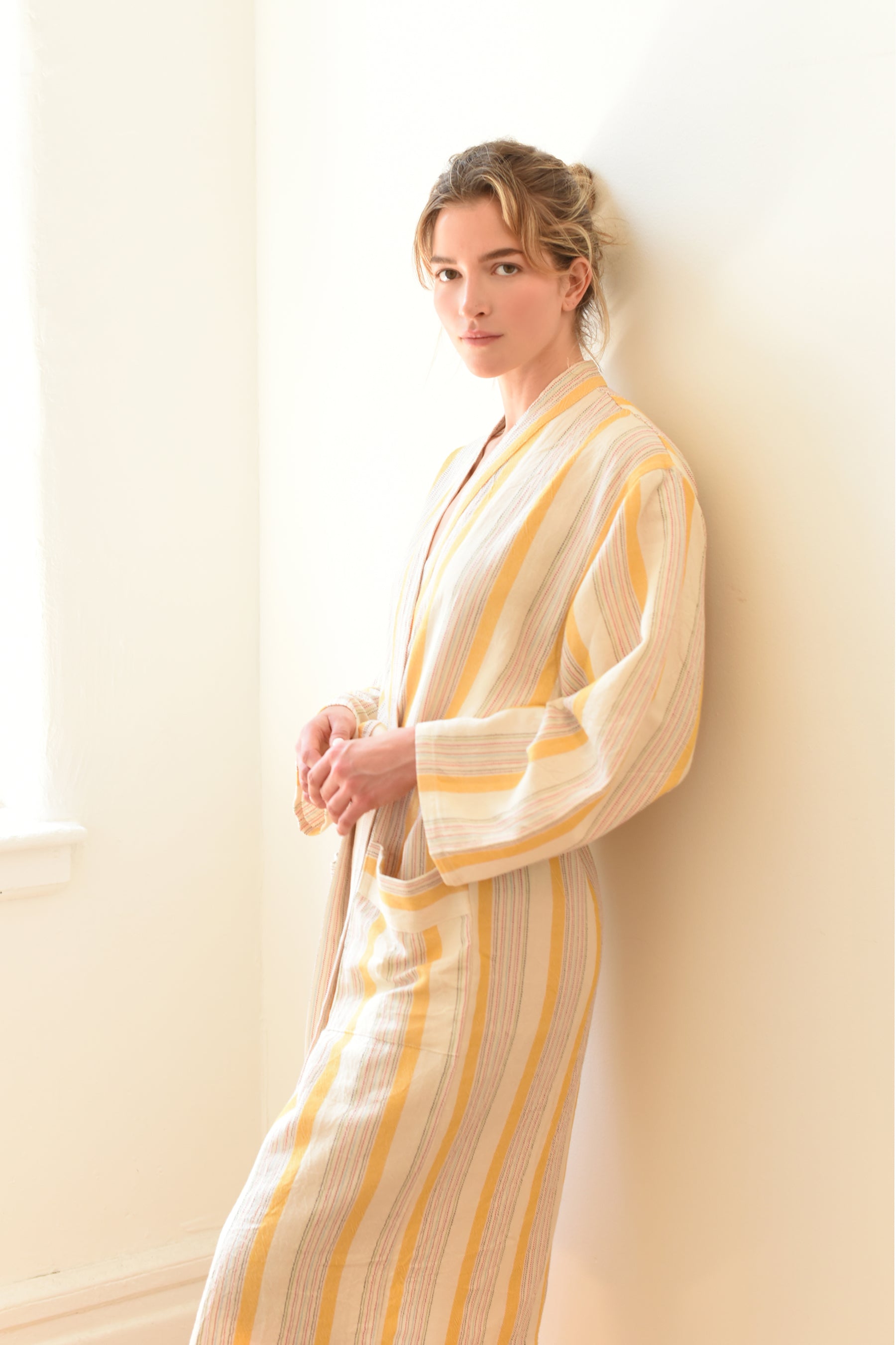 Yellow Ivory Montauk Long Bathrobe – Home & Loft