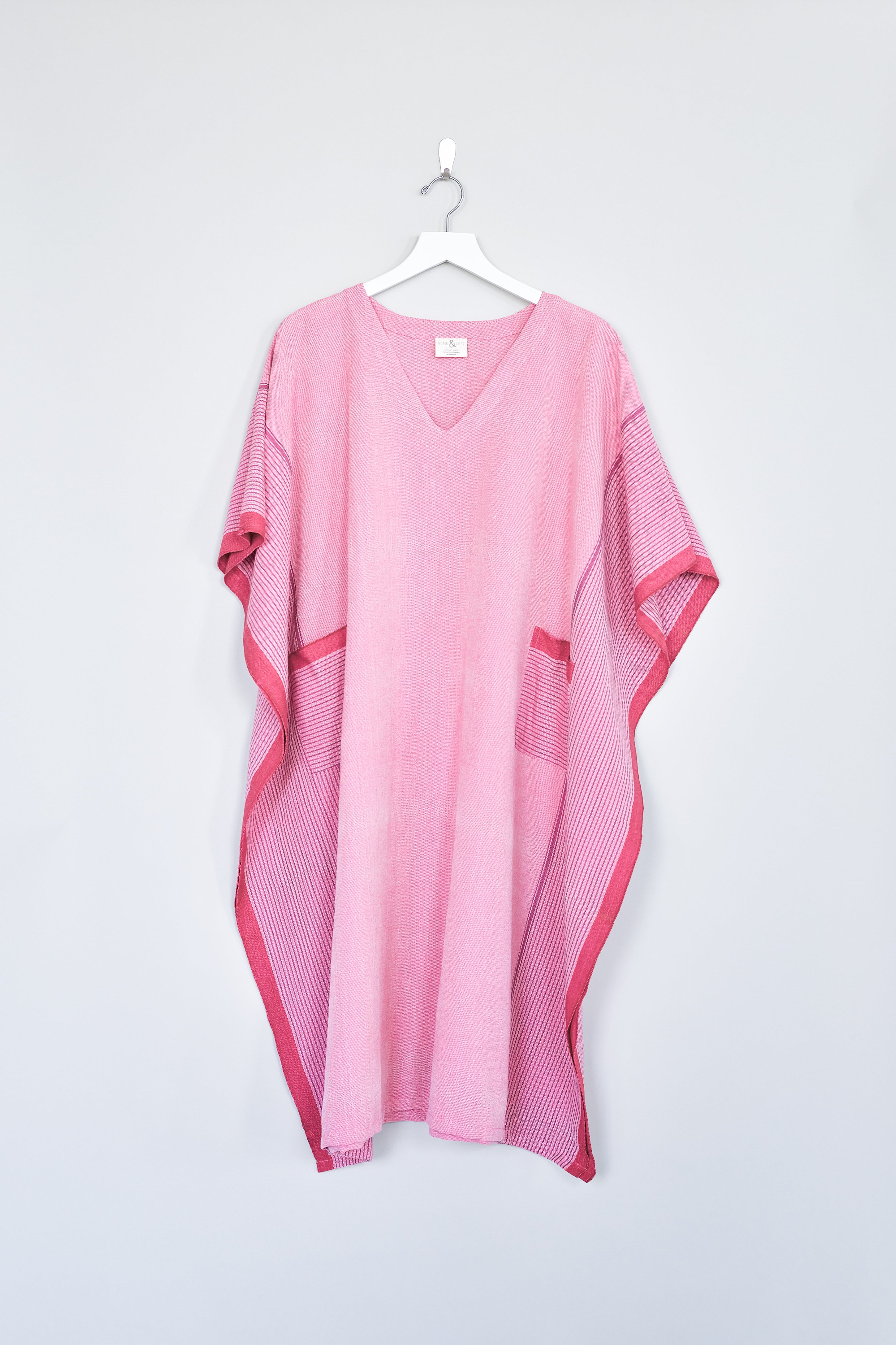 Gypsy Pink Tribeca V-Neck Kaftan – Home & Loft
